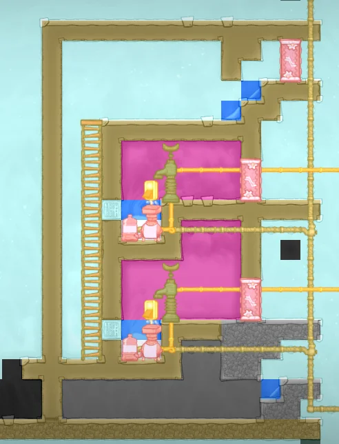 [ONI攻略] hydraシステム（もどき）で酸素供給＋電力供給 | つれづれげーむず